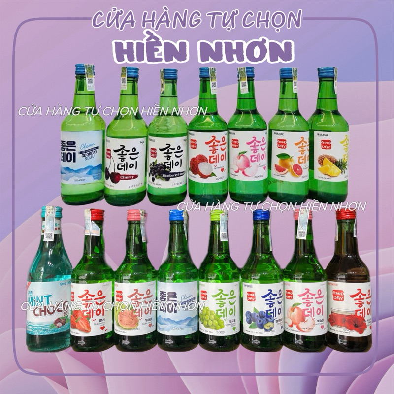 [Hàn Quốc] Soju trái cây 15 vị - Soju Mint Choco - Soju Good Day ...