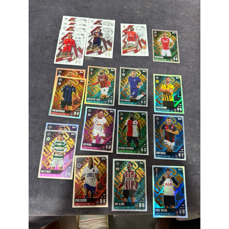 MS54 Thẻ Lẻ Limited Cầu Thủ bóng Đá Match Topps Match Attax Limited ...