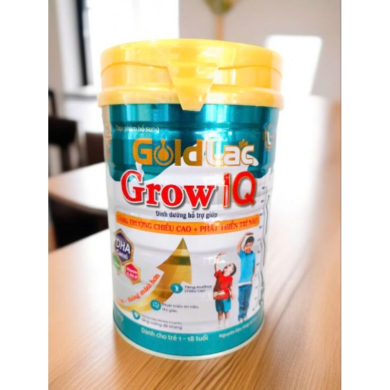 Sữa tăng chiều cao cho trẻ từ 1-18 tuổi Goldlac Grow IQ 900G | Shopee ...