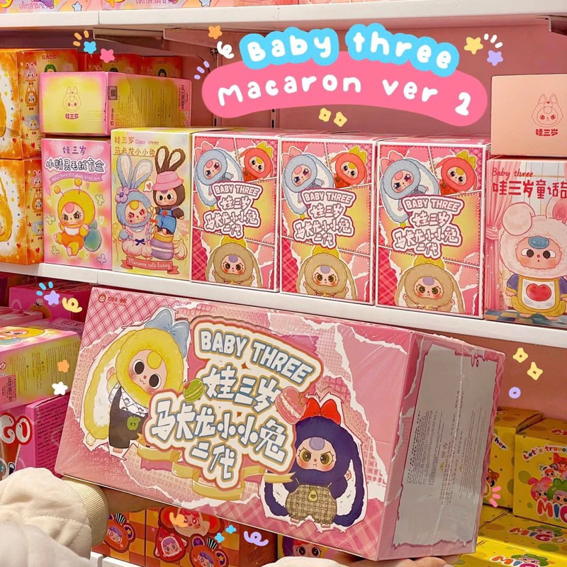 [CHÍNH HÃNG - HOẢ TÓC] Blindbox Baby Three Macaron Rabbit ver 2/ yokki ...
