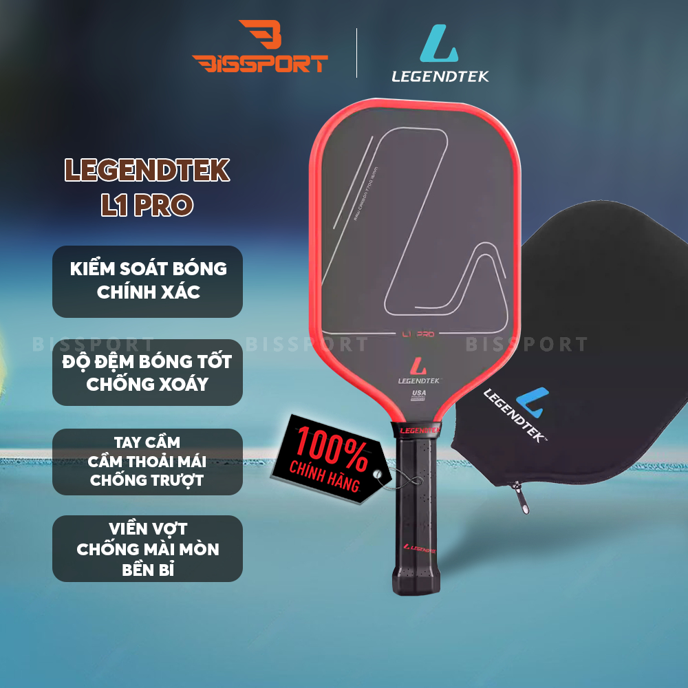 Vợt Pickleball Legendtek L1 Pro Chính Hãng - Đỏ - Lõi Poly Siêu Nhẹ ...