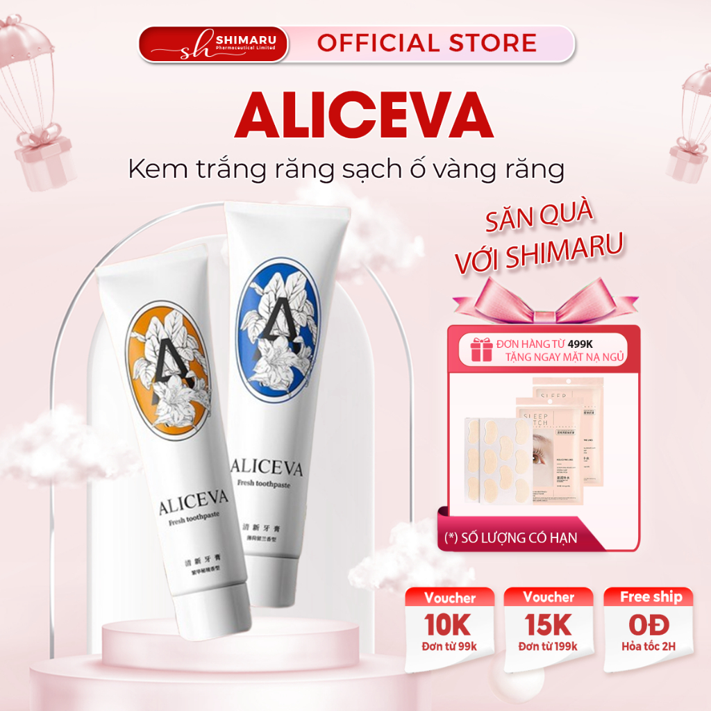Kem Đánh Răng Thơm Miệng ALICEVA FRESH - Kem ALICEVA TOOTHPASTE Loại Bỏ ...