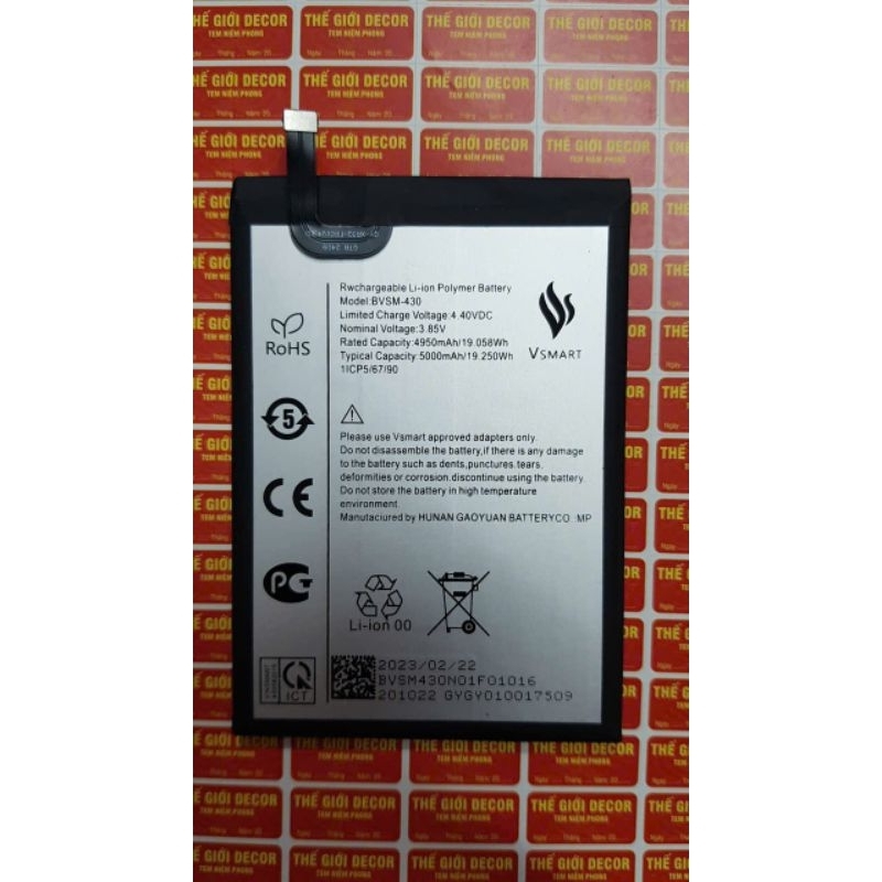 Pin Vsmart Live 4, Pin Vsmart Joy 3 Hàng Chuẩn Đủ Dung Lượng | Shopee ...