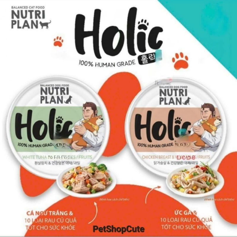 [Hỏa Tốc] Pate Cho Chó Nutri Plan Holic Hàn Quốc Lon 85g/ Chứa 200 Triệu Lợi Khuẩn | Shopee Việt Nam