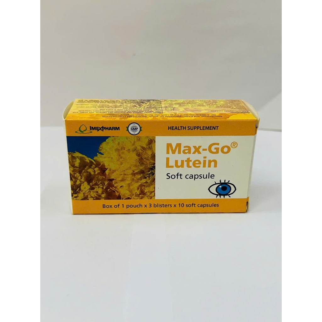 VIÊN UỐNG BỔ MẮT MAX-GO LUTEIN HỘP 30 VIÊN HỖ TRỢ TĂNG CƯỜNG THỊ LỰC ...