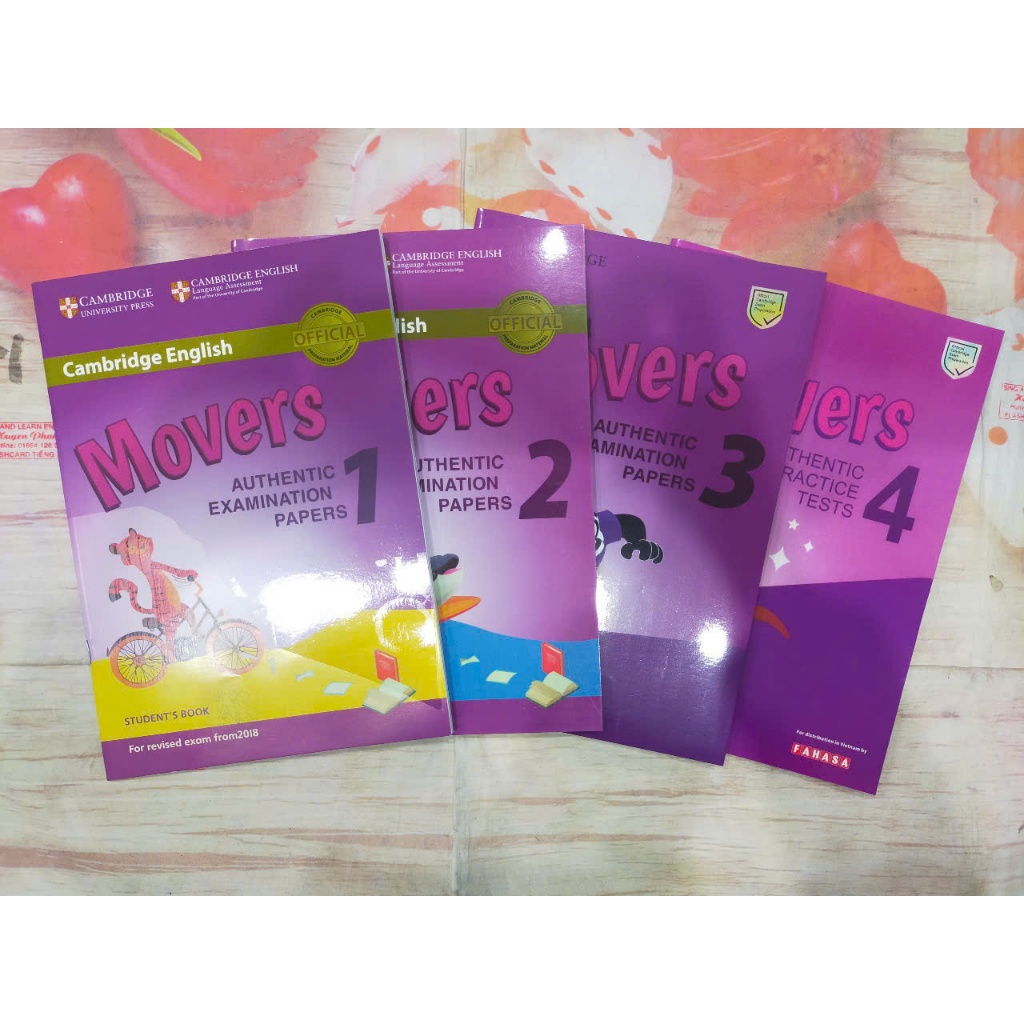 Bản đẹp Test Movers 1-4 Authentic ( tặng file nghe mp3 + key ) | Shopee ...