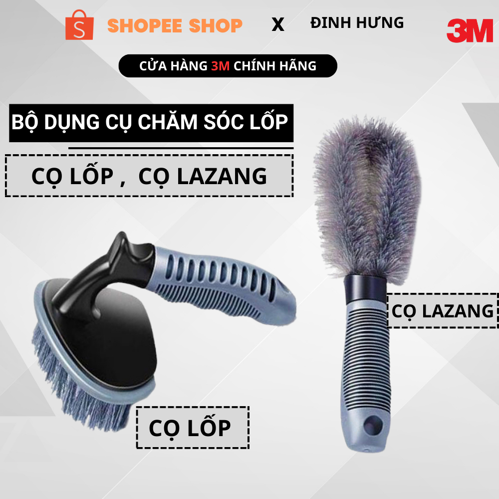 Bộ cọ chuyên dụng để rửa xe ô tô , xe máy tại nhà- DH 3M Autocare ...