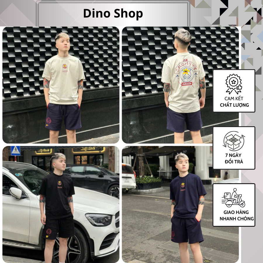 Bộ Cộc Thể Thao Nam Pa Rít In Hình Lưng Chữ Kiểu Cách Siêu Đẹp - Bộ Hè ...