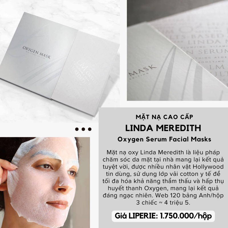 Linda Meredith | Mặt nạ cao cấp Linda Meredith Oxygen Serum Facial ...
