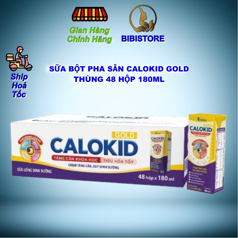 (Tặng Quà Từ 2 Thùng) Thùng 48 Hộp Sữa Bột Pha Sẵn Calokid 180ml ...