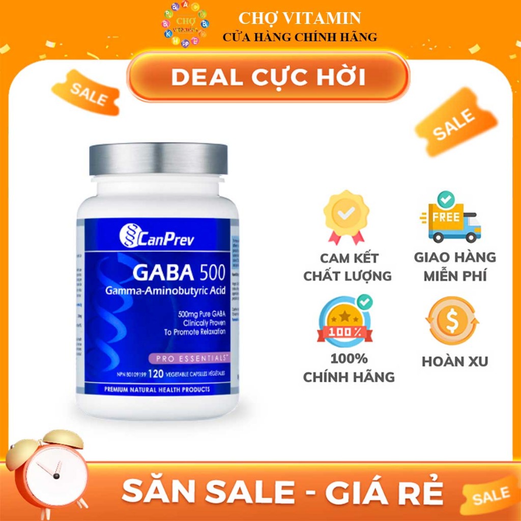 CanPrev GABA 500mg - Hỗ Trợ Giảm Căng Thẳng, Lo Âu, Cải Thiện Giấc Ngủ ...