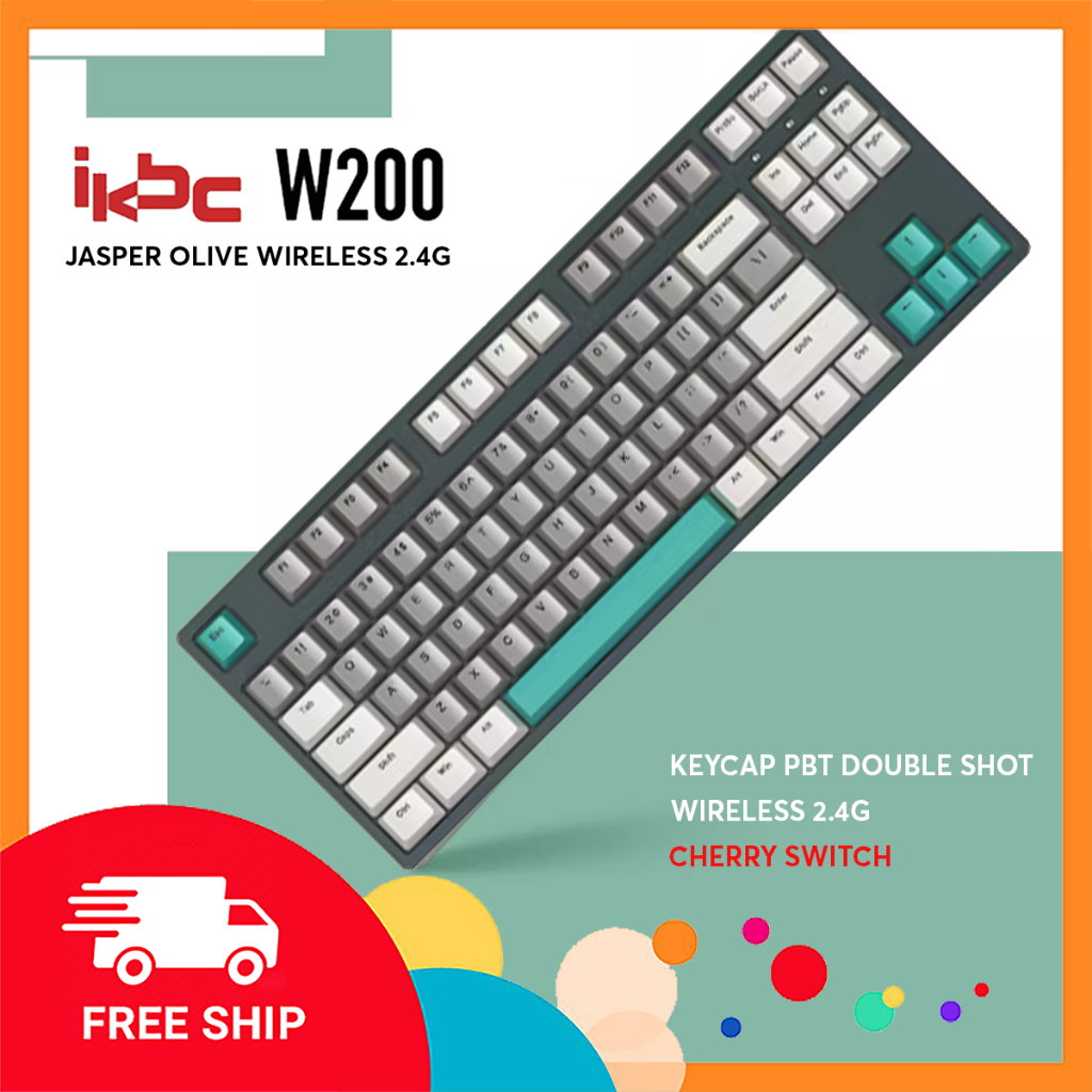 Bàn phím cơ IKBC W200 JOW- Wireless 2.4G (87 phím)- Hàng Chính Hãng | Shopee Việt Nam