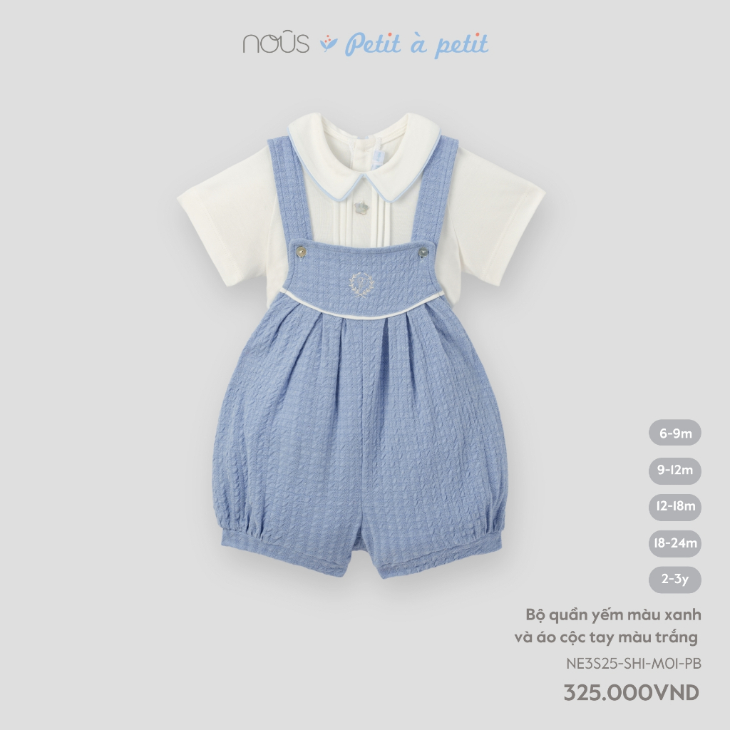 Nous Baby Set bộ quần yếm và áo, bộ đi chơi yếm bé trai bé gái chất ...