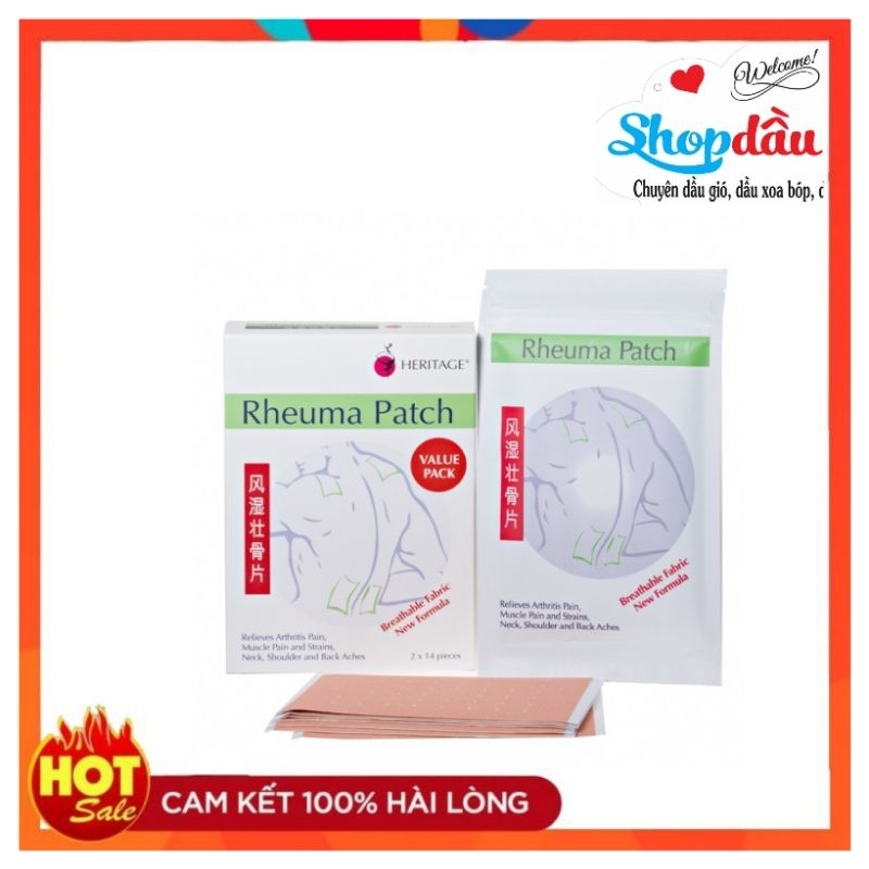 Cao Dán Giảm Đau Heritage Rheuma Patch | Shopee Việt Nam