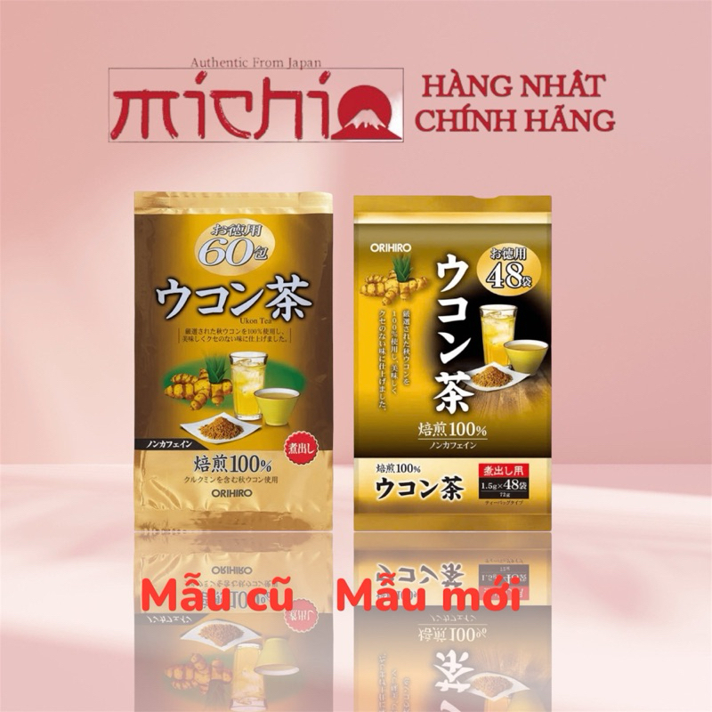 Trà nghệ Ukon Tea Orihiro Nhật Bản 60 gói - Trà nghệ giúp giải độc gan ...