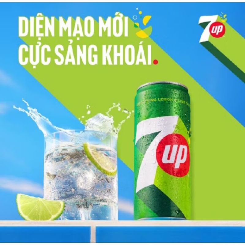 Nước ngọt có ga 7Up vị chanh lon 330ml | Shopee Việt Nam