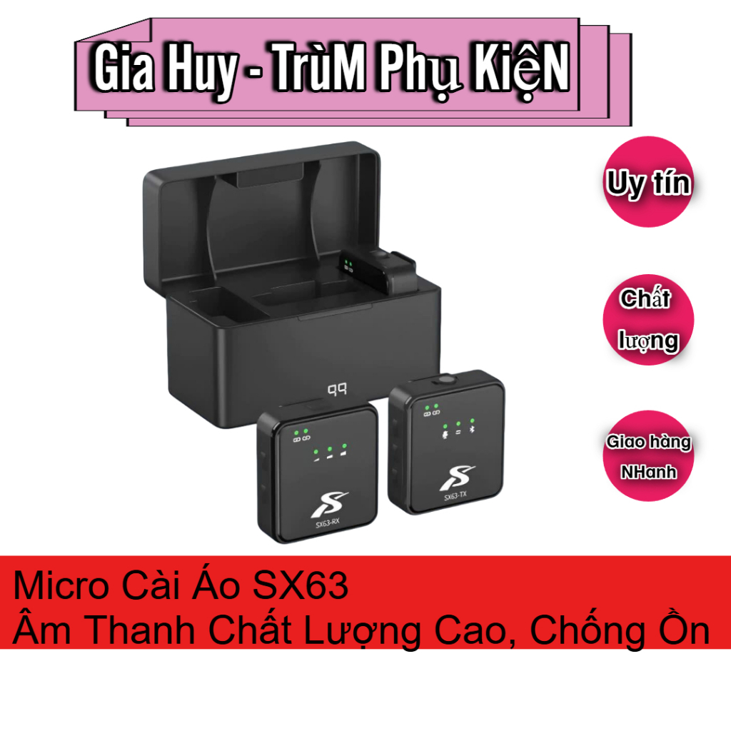MICRO CÀI ÁO SX63 - ÂM THANH CHẤT LƯỢNG CAO,CHỐNG ỒN TỐT, THU ÂM ĐẾN ...