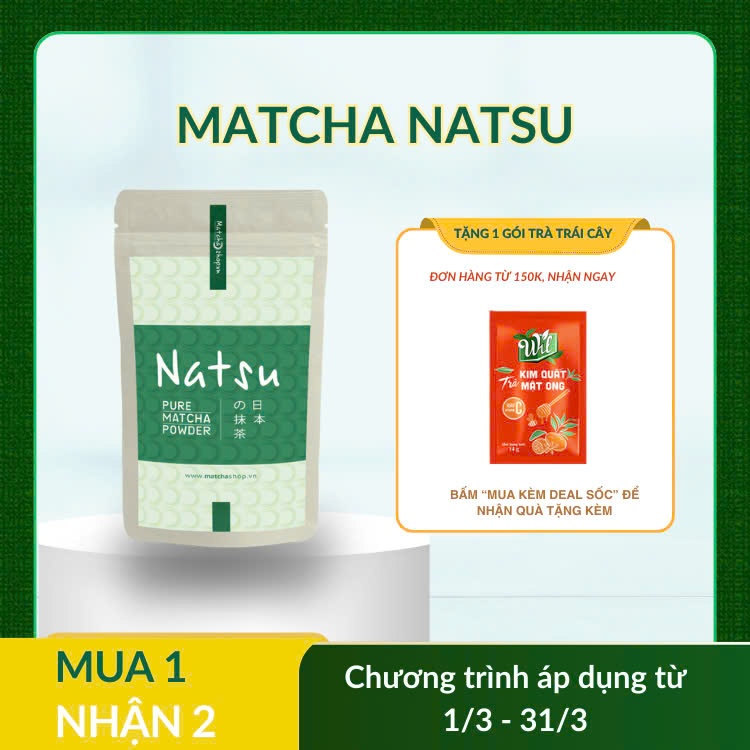 Bột Matcha Natsu Nhập Khẩu Nhật Bản Gói Nhỏ | Shopee Việt Nam