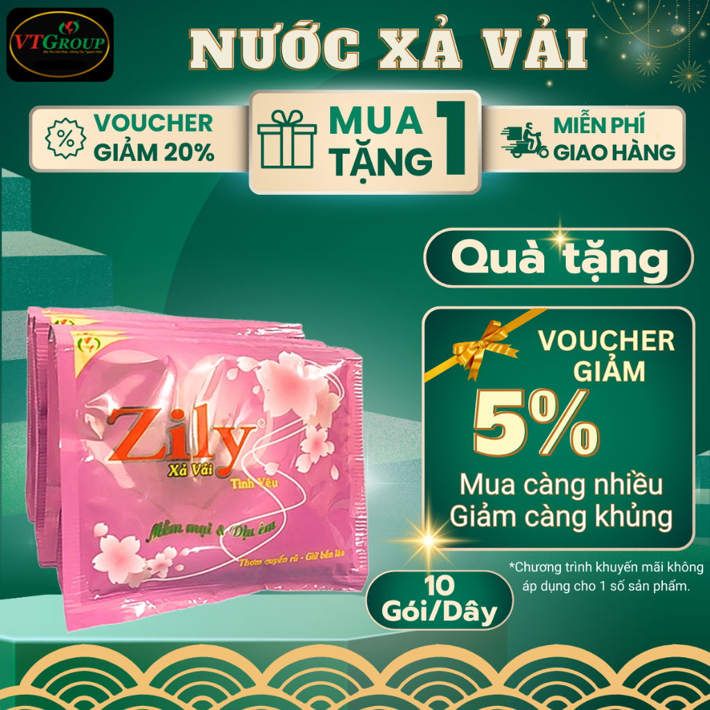 Nước Xả Vải Zily 22ml - 10 Gói/ Dây | Shopee Việt Nam