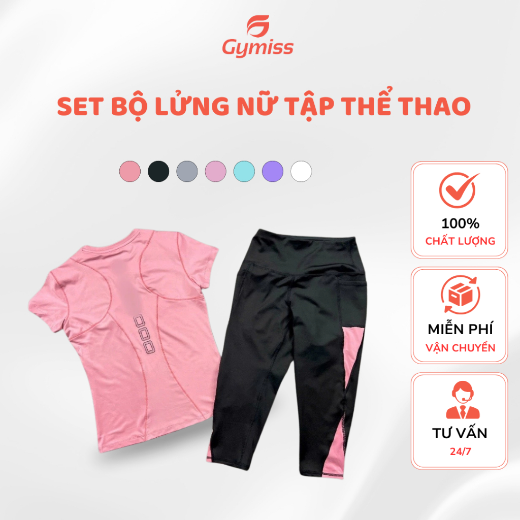 Set Bộ Lửng Nữ Tập Thể Thao ,Size Từ 40kg - 80kg Chất Co Giãn 4 Chiều,Thoải Mái,Thấm Hút ...