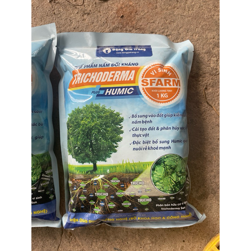 Nấm Đối Kháng Trichoderma Plus Humic SFARM 1kg | Shopee Việt Nam