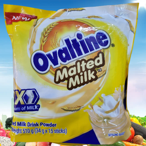 (HSD 11/08/2025) OVALTINE++Túi VÀNG 510g/15 Sticks++BỘT THỨC UỐNG SỮA LÚA MẠCH/THÁI LAN/Malted ...