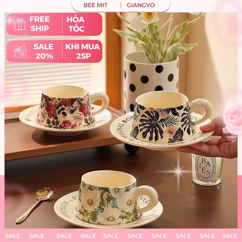 Sét Tách Trà , Cafe Gốm Sứ Phong Cách Âu Mỹ Sang Trọng , Trang Nhã Cho ...