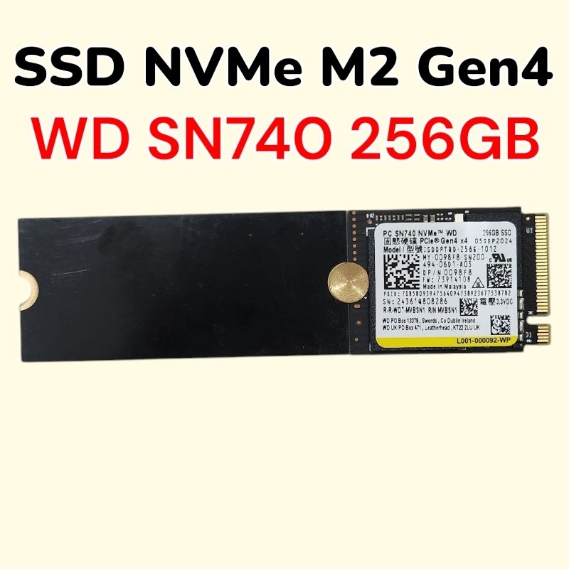 NVMe 256GB - Rẻ Nhất Sàn - WD SN740 - likenew sk100% - sẵn Win - Gen4 ...