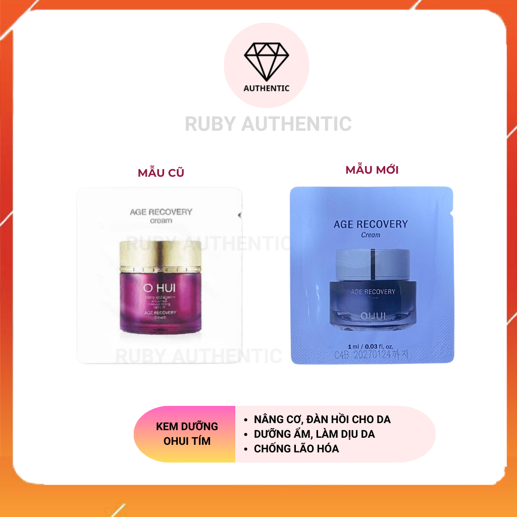 Gói sample Kem Dưỡng Ohui Tím chống lão hóa bổ sung collagen cho da săn ...