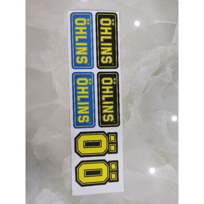 Tem Decal Logo Sticker Combo Chữ Ohlins | Shopee Việt Nam