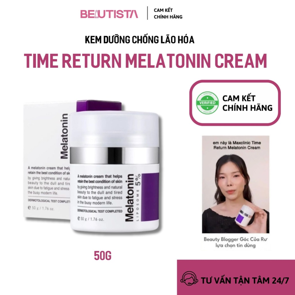 Kem Melatonin 5% 50g CÓ ĐẦY ĐỦ TEM Kem dưỡng chống lão hóa Maxclinic ...