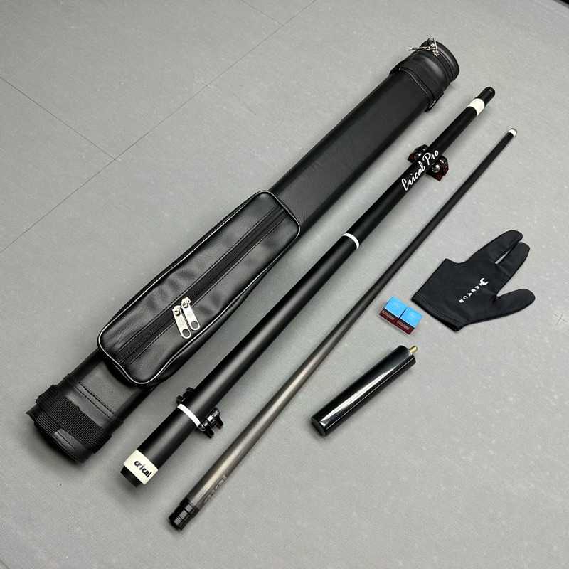 Cơ bida lỗ cao cấp Full carbon Crical Pro (tặng kèm bao da, găng tay ...