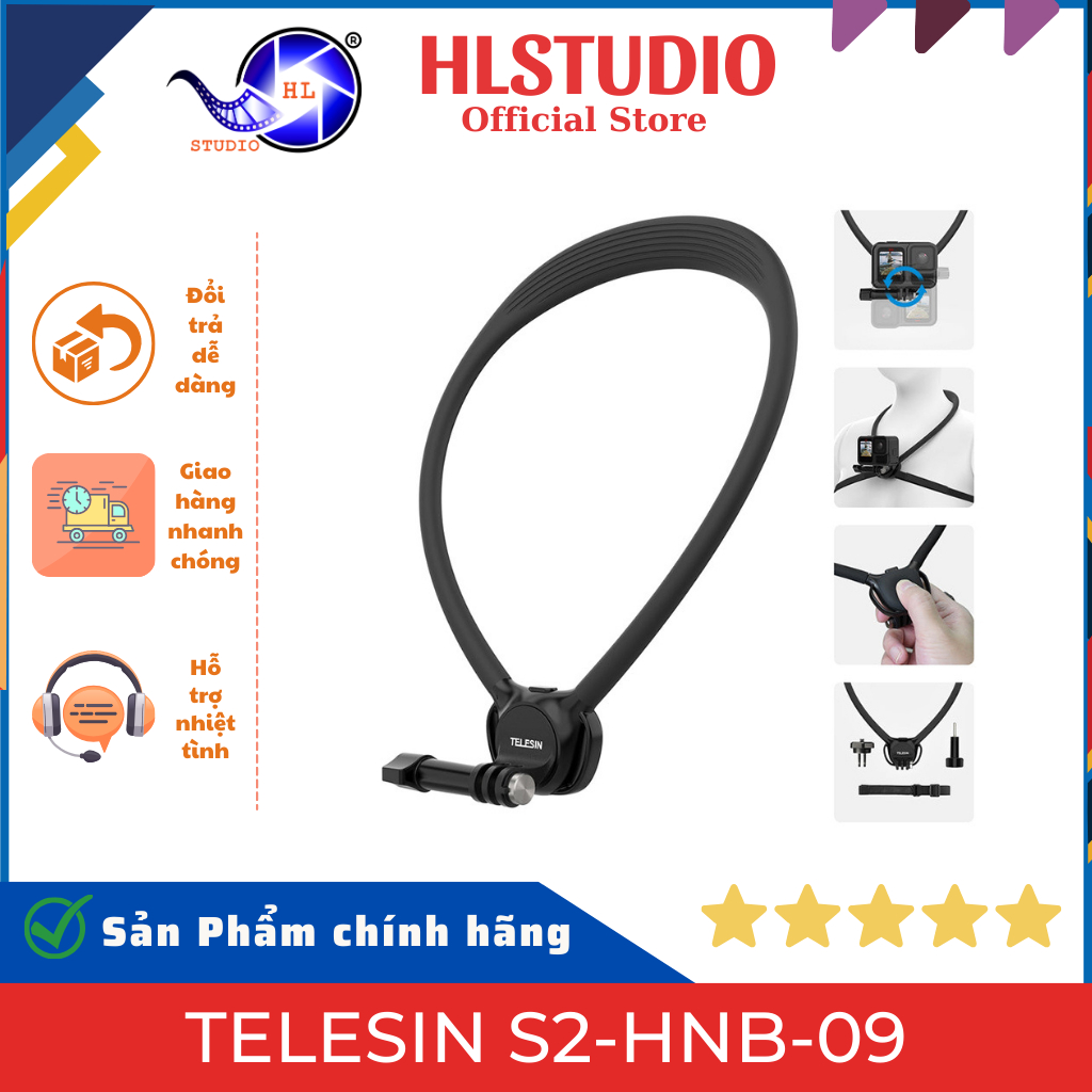Telesin S2-HNB-09 HL Studio Vòng Đeo Cổ Cho Gopro/Action Cam Có Đệm Khí | Shopee Việt Nam