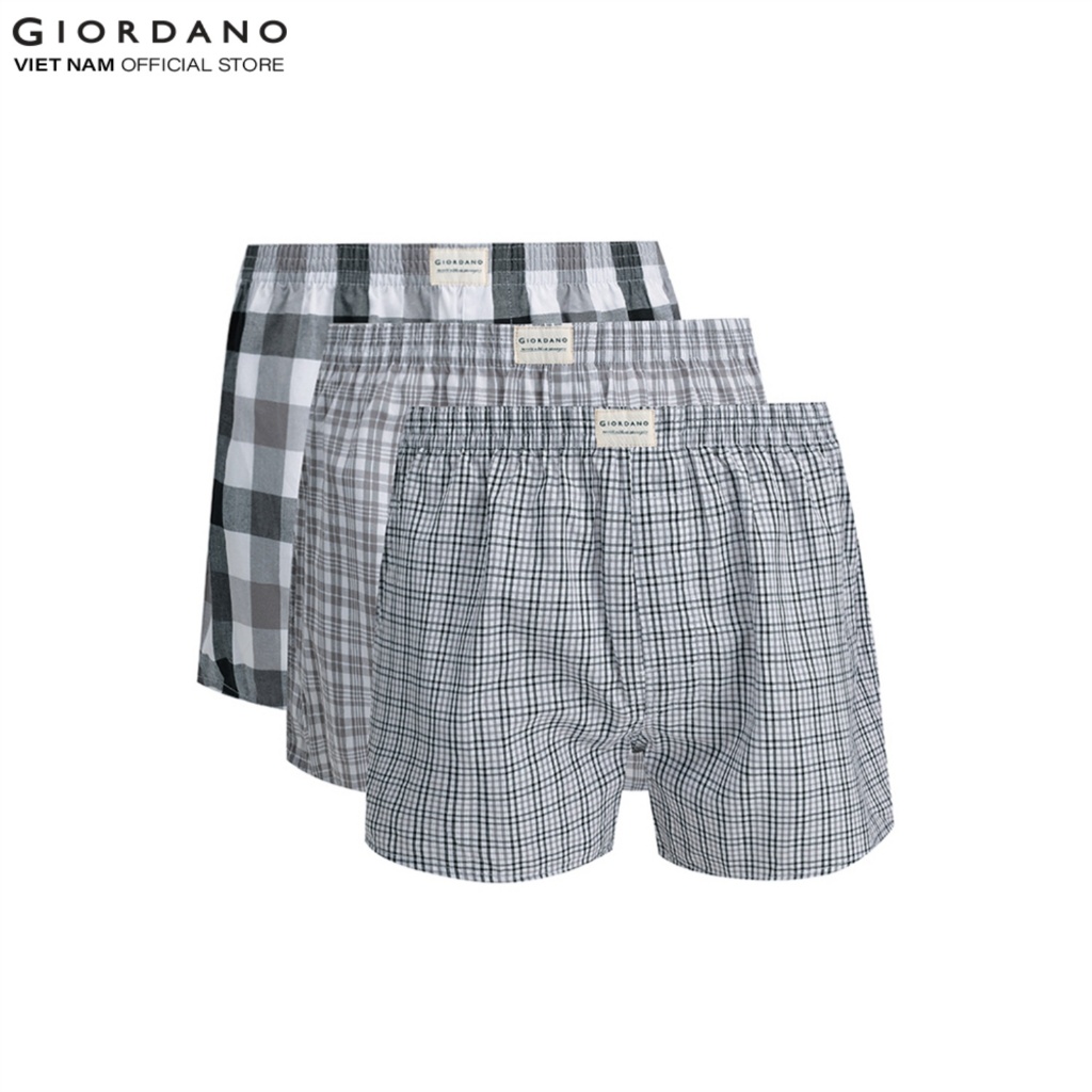 GIORDANO Set 3 Quần Lót Nam Boxers 01174119 | Shopee Việt Nam