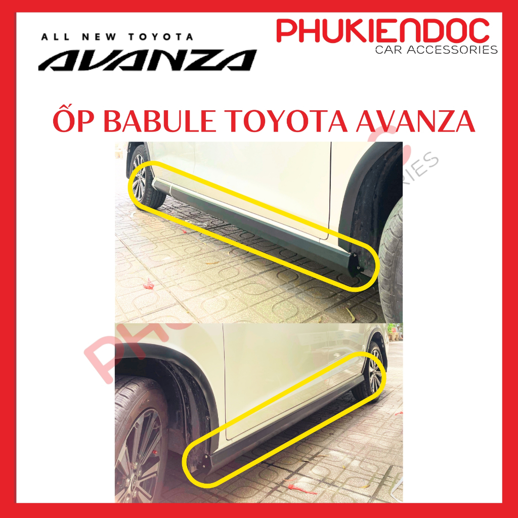 Ốp babule ốp lườn Toyota Avanza Veloz 2022 2023 2024 2025 | Shopee Việt Nam