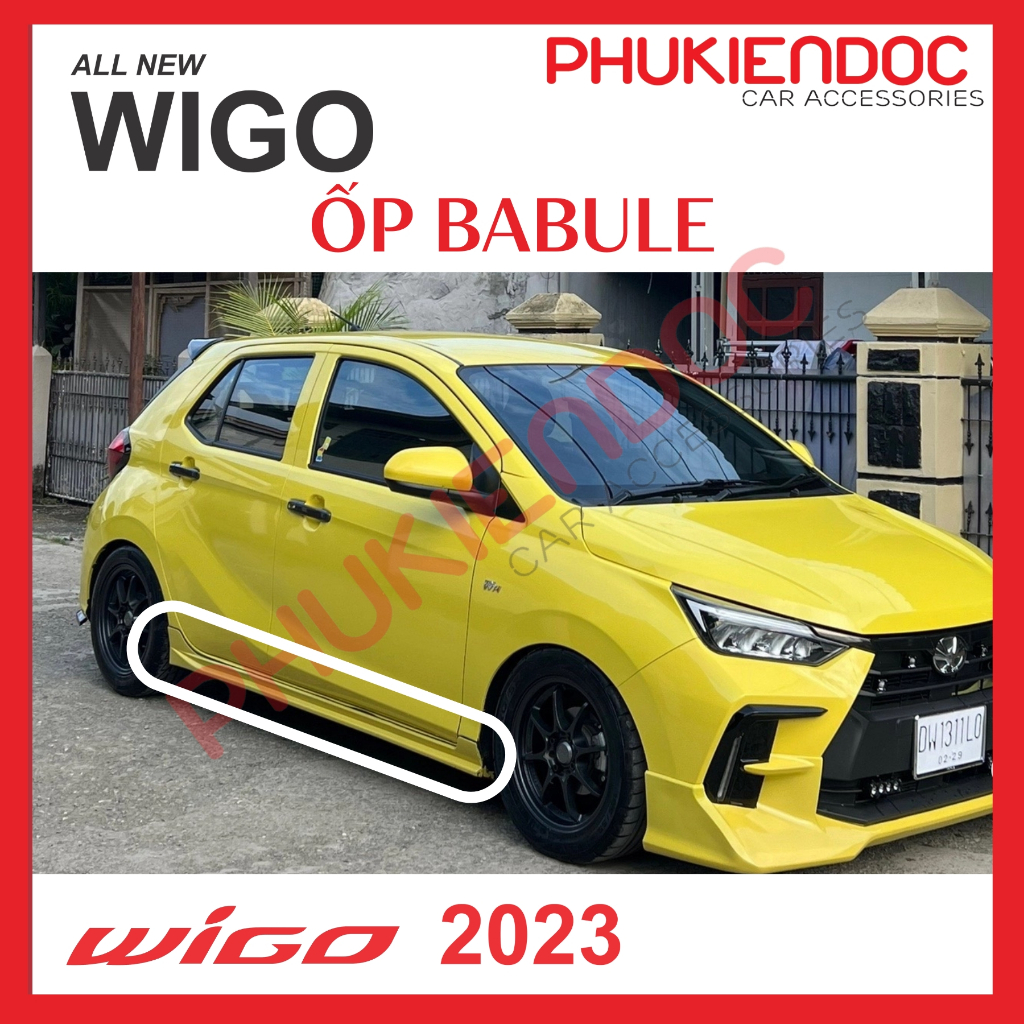 Ốp babule ốp lườn Toyota Wigo 2018 2019 2020 2021 2022 2023 2024 2025 ...