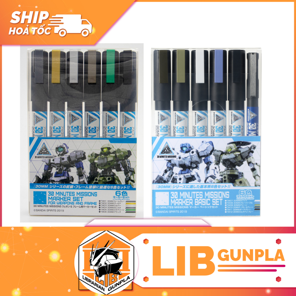 Bút sơn mô hình Gundam Marker Mr. Hobby 30 Minutes Missions Marker Set ...