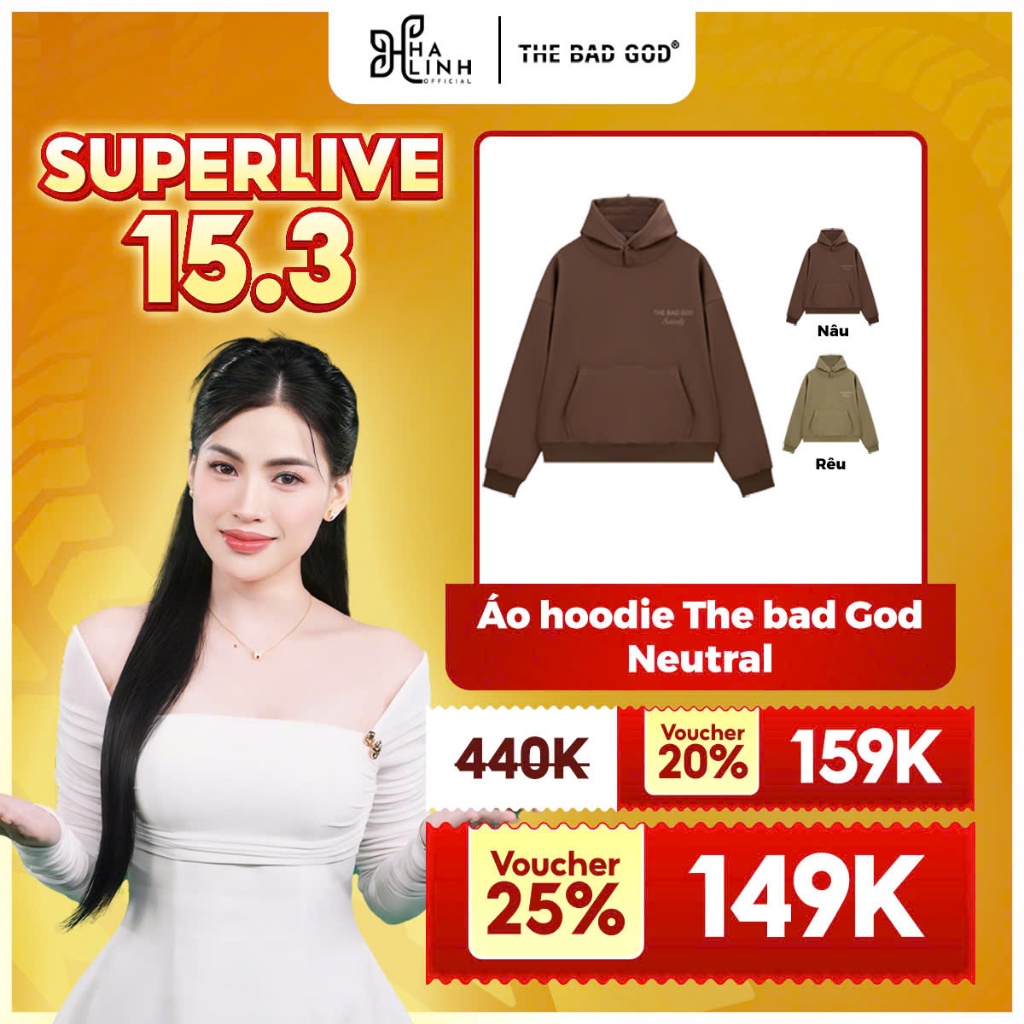 [VHL x The Bad God] Áo Hoodie Nỉ Nhung The Bad God Neutral | Shopee ...