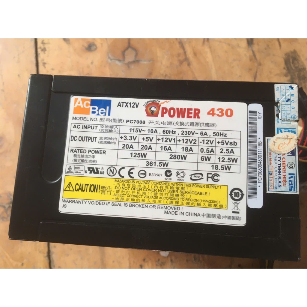 Nguồn Acbel I-Power 430w công suất thực | Shopee Việt Nam