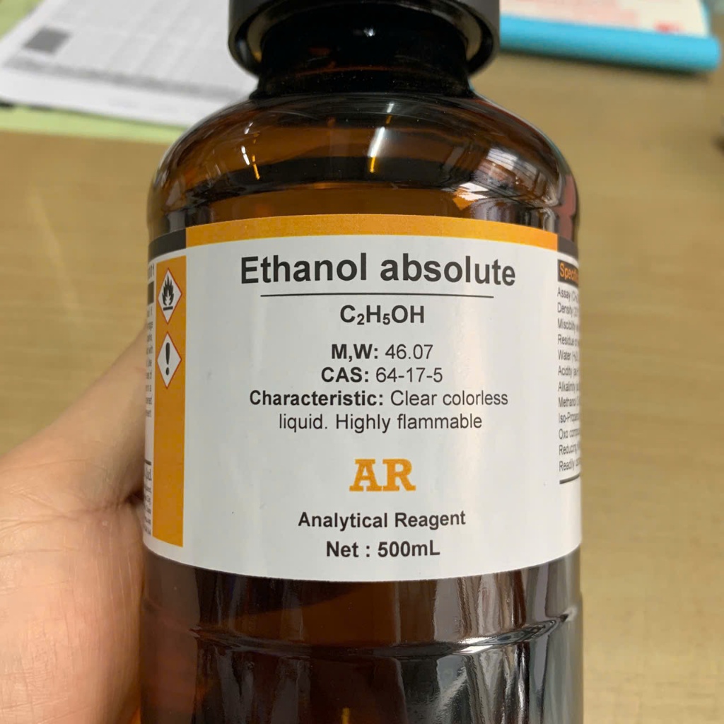 Ethanol Absolute - C2H5OH 500ml dụng cụ thí nghiệm | Shopee Việt Nam