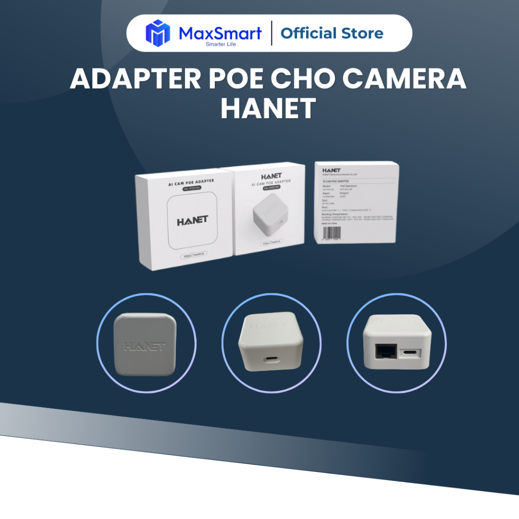 Thiết bị Adapter POE cho Camera Ai HANET HA1000 | Shopee Việt Nam