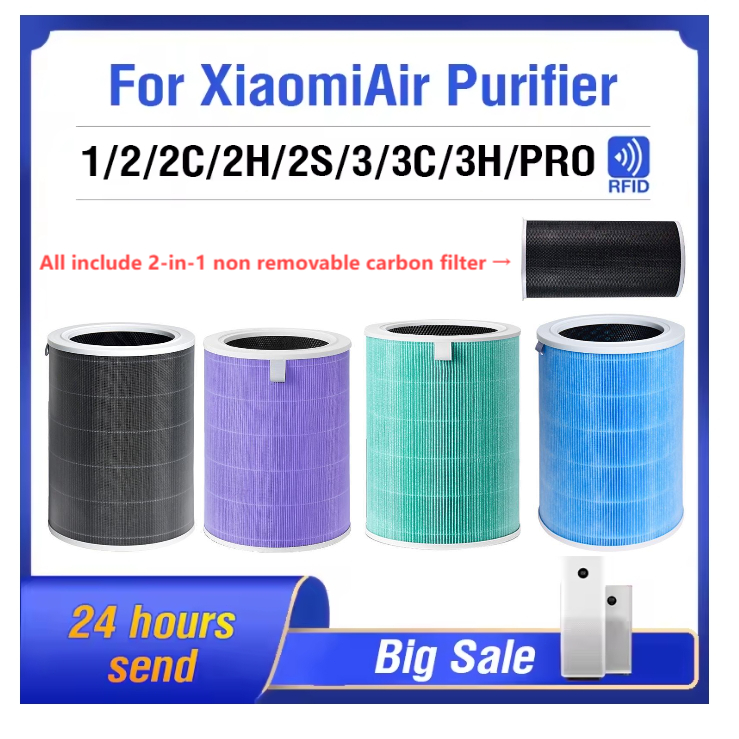 【HEPA Filter】For Xiaomi Air Purifier 1 / 2 / 2C / 2H / 2S / 3 / 3C / 3H ...