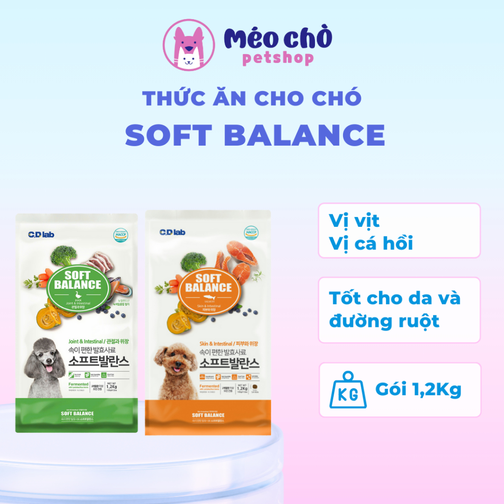 Thức ăn khô cho chó, hạt mềm Soft Balance tốt cho da và đường ruột của ...