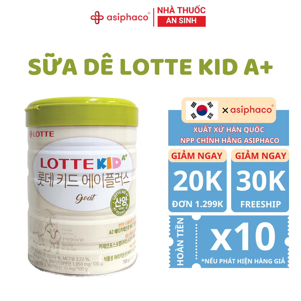 Sữa dê Lotte Kid A Goat Hàn Quốc bổ sung DHA giúp phát triển trí não ...