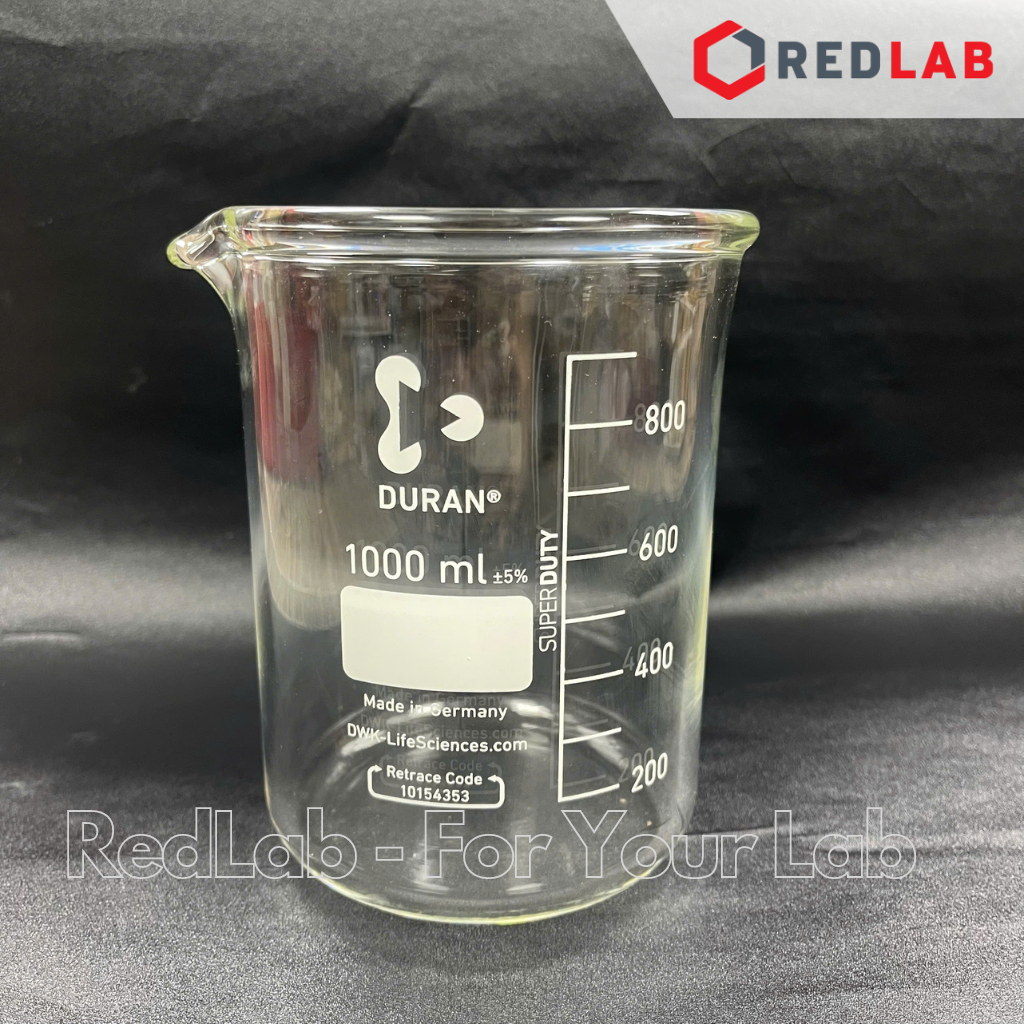 Cốc đốt thấp thành, thành miệng dày DURAN 150 250 400 600 1000ml, super ...