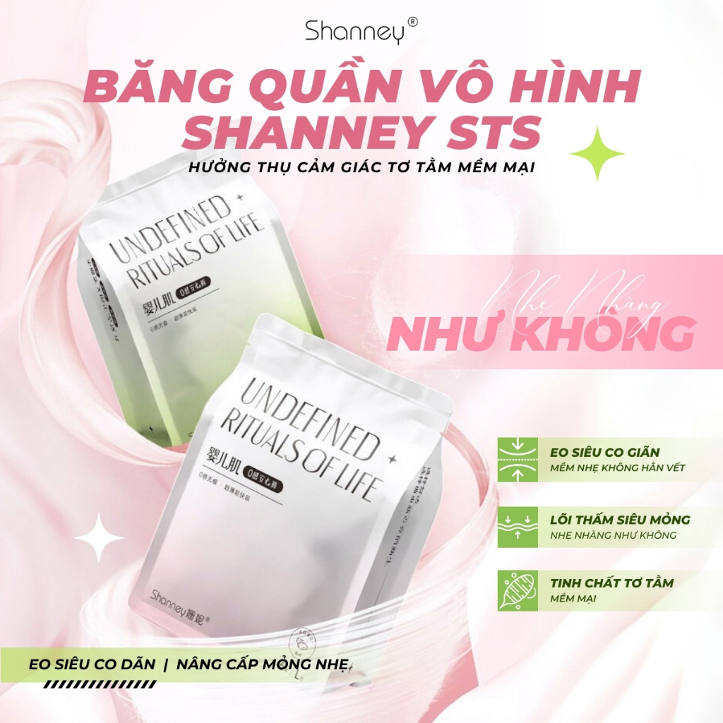Băng vệ sinh quần tinh chất TPU Ultra Thin Shanney ép xung không chun ...