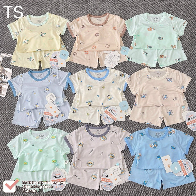 Bộ quần áo ngắn tay cotton UC kháng khuẩn gừng cho bé trai ,bé gái 7-15kg) | Shopee Việt Nam