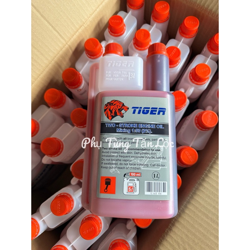 NHỚT TIGER 2 THÌ CHÍNH HÃNG, DẦU 2T TIGER CHO ĐỘNG CƠ 2 THÌ 1 LÍT ...