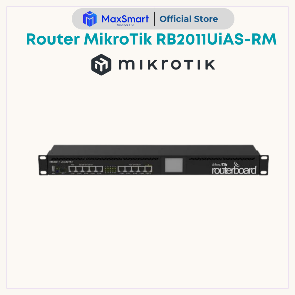 Router MikroTik RB2011UiAS-RM – 150 User, Tối đa 8 Wan, 1 SFP | Shopee ...
