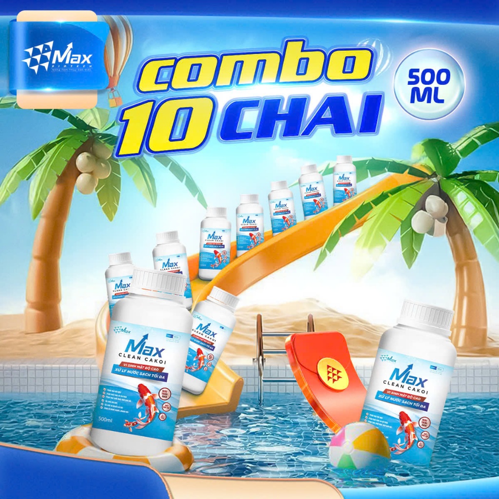 Combo 10 chai Max Clean CAKOI 500ml | Shopee Việt Nam